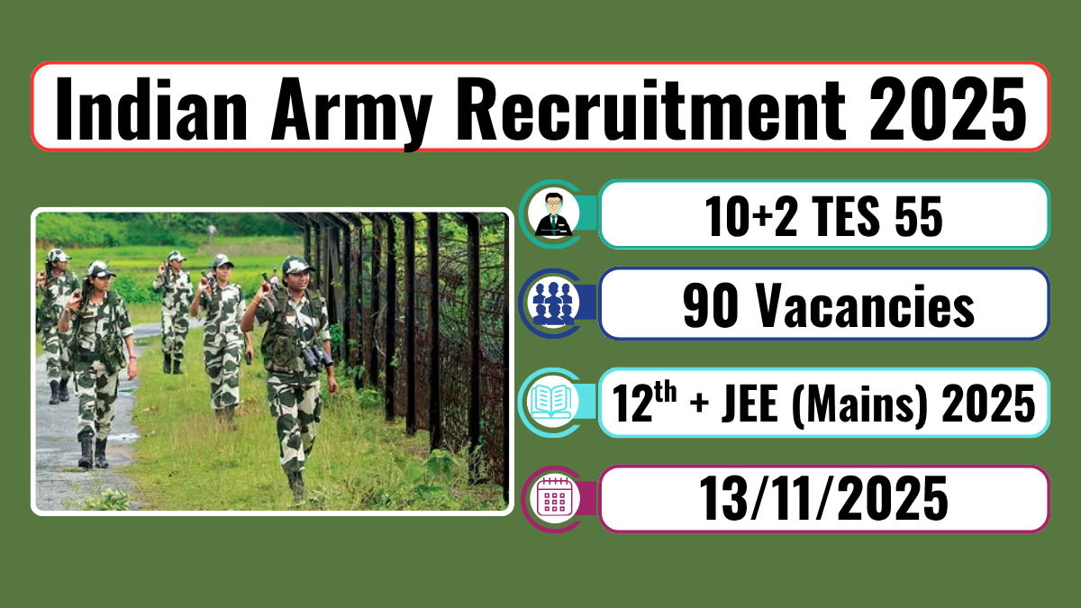 Indian Army | 90 10+2 Technical Entry Scheme – 55 Vacancies | Online ...