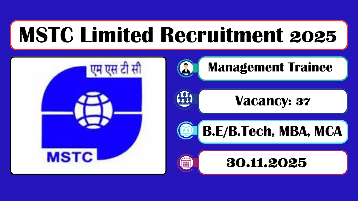 MSTC Limited | 37 Management Trainee (MT) Vacancies | Online ...