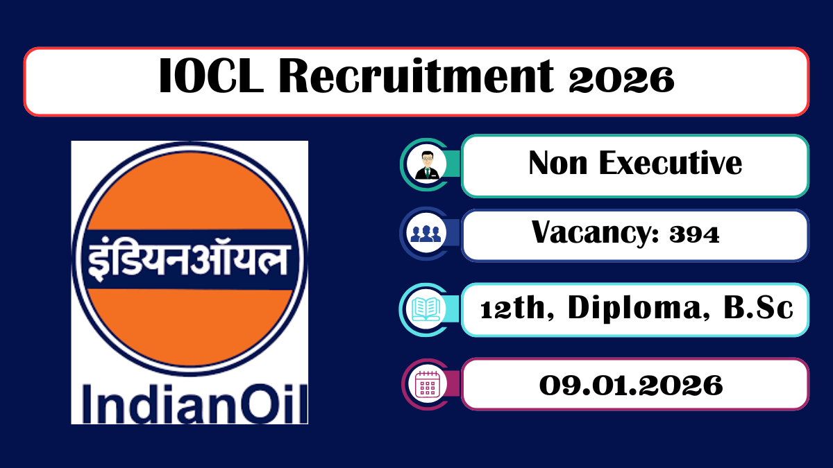 IOCL | 394 Non Executive Vacancies | Online Application Form | Closing ...