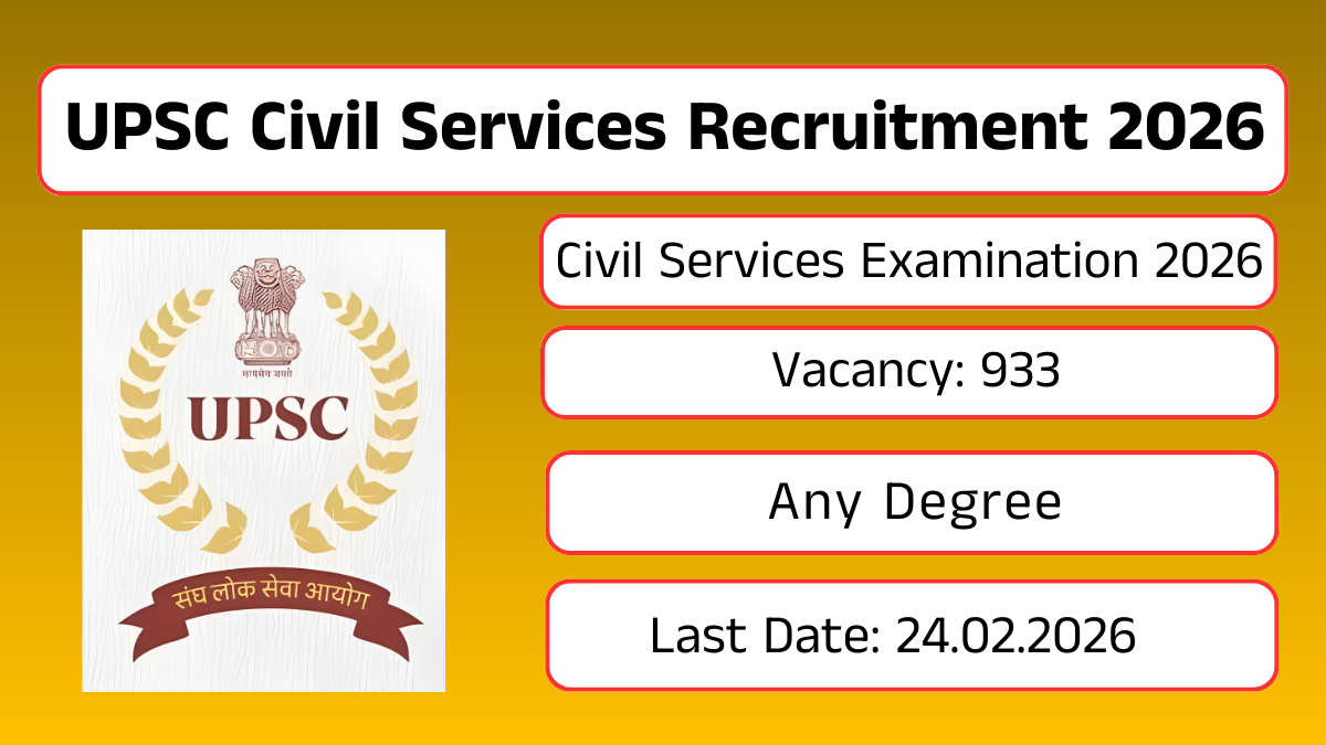 UPSC | 933 Civil Services Examination 2026 Vacancies | Online ...