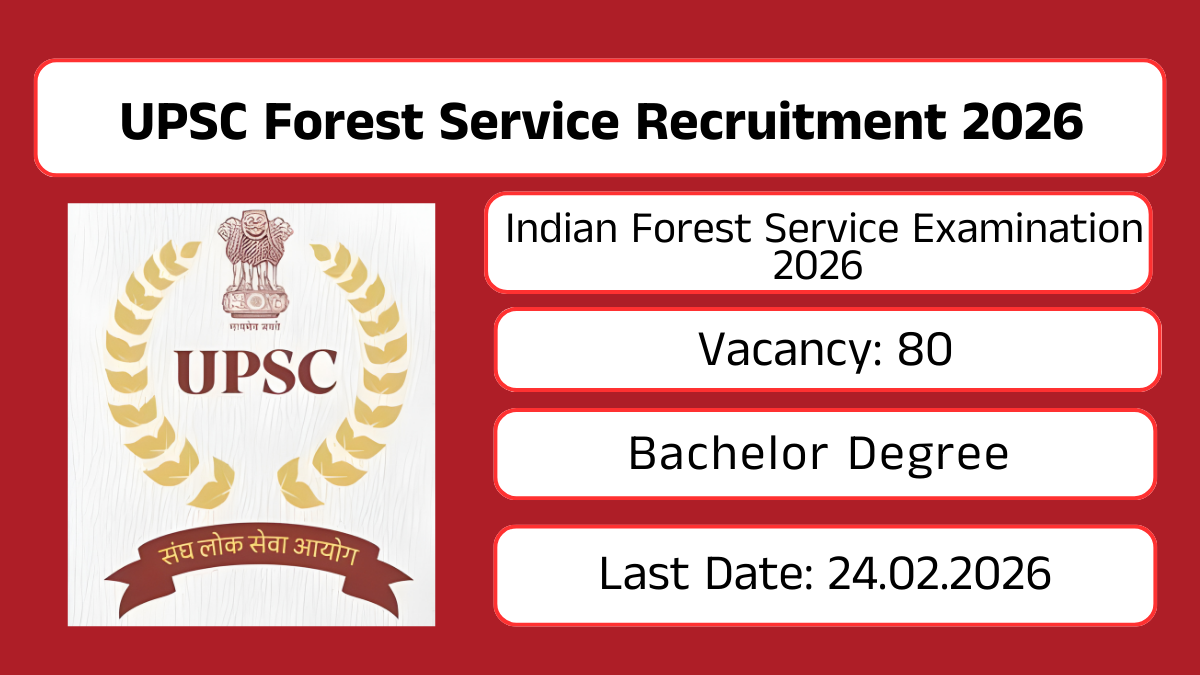 UPSC | 80 Indian Forest Service Examination 2026 Vacancies | Online ...